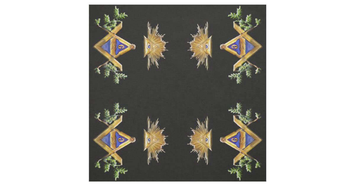Masonic Life Fabric | Zazzle
