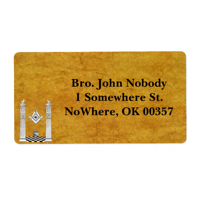 Masonic Mailing Labels | Zazzle