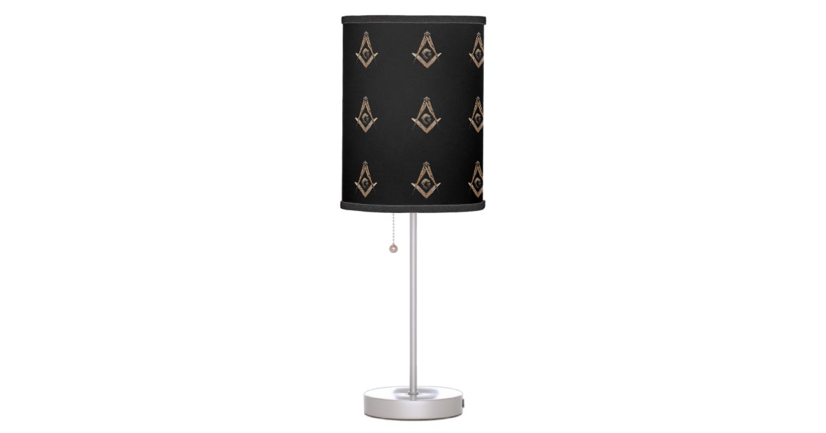 Masonic Minds (Golden) Table Lamp | Zazzle