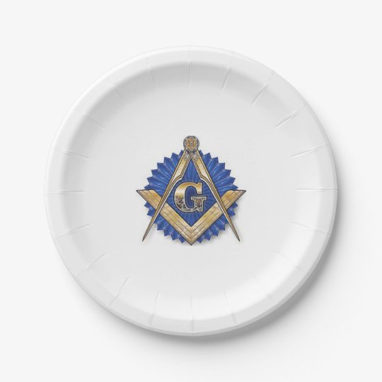 Masonic paper plates | Zazzle.com