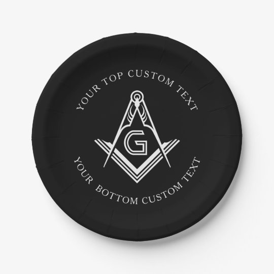 Masonic Party Supplies | Personalized Paper Plates | Zazzle.com