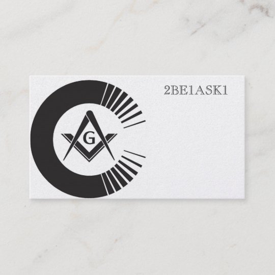 Masonic Personalized Business Card | Zazzle.com