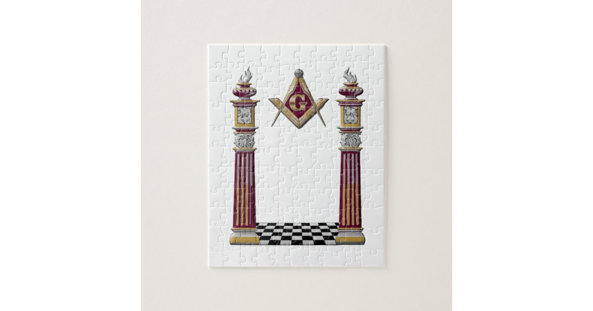 Masonic Pillars Jigsaw Puzzle | Zazzle