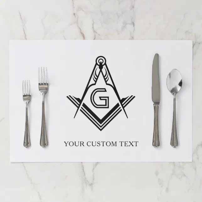 Masonic Placemats | Freemason Party Decorations | Zazzle