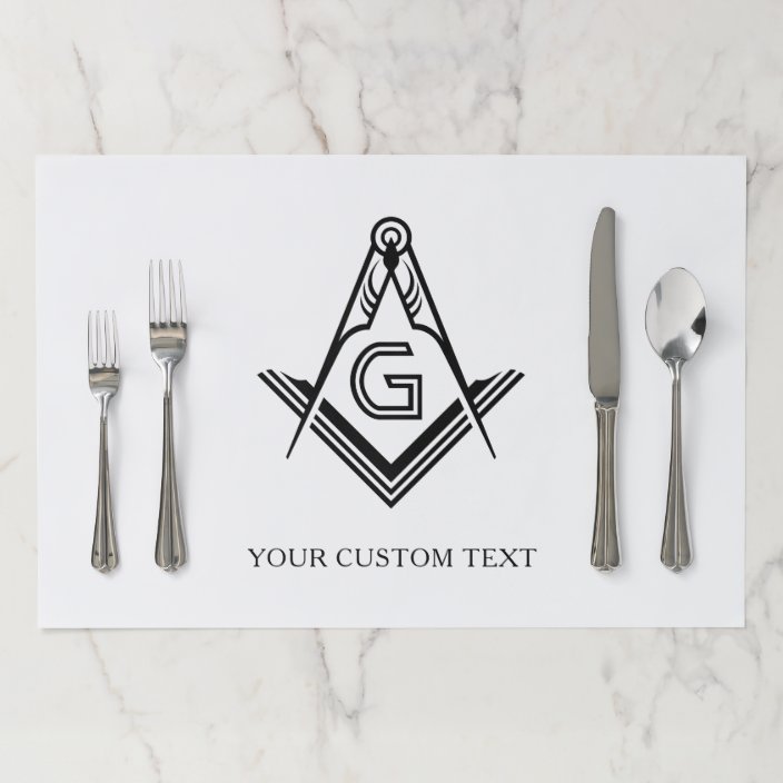Masonic Placemats | Freemason Party Decorations | Zazzle