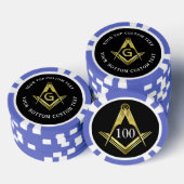 Masonic Poker Chips | Gold Square and Compass | Zazzle