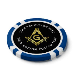 Masonic Poker Chips | Gold Square and Compass | Zazzle
