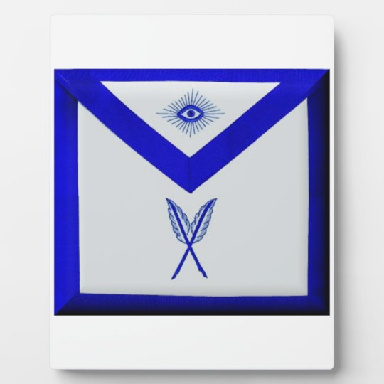 Masonic Secretary Apron Plaque | Zazzle.com