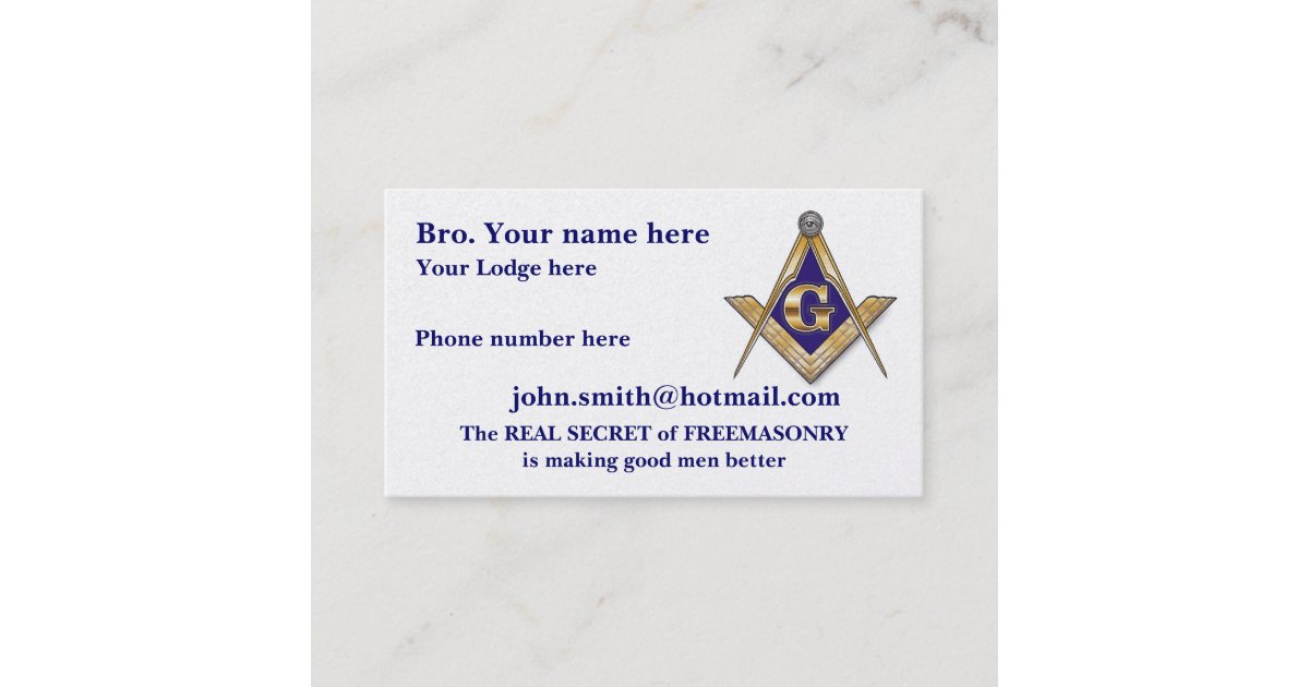 MASONIC / SHRINERS EMBLEM BUSINESS CARD | Zazzle