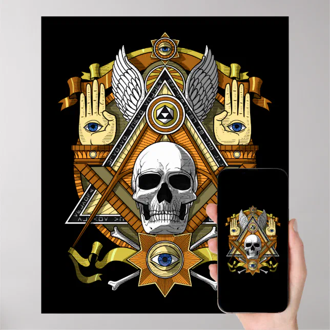 Masonic Skull Poster | Zazzle
