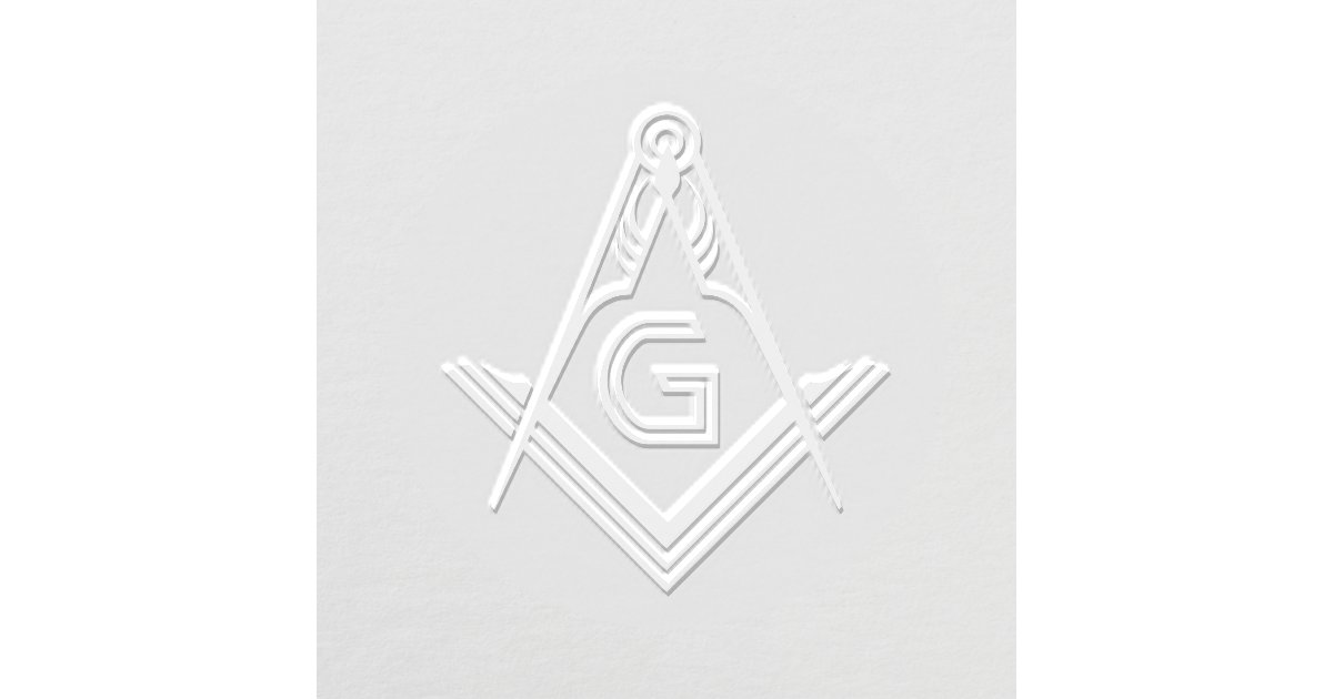 Masonic Square and Compass Freemason Seal Embosser | Zazzle