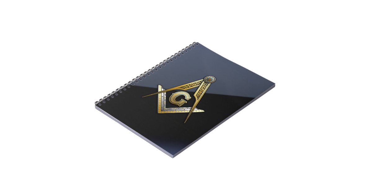 Masonic Square and Compasses Notebook | Zazzle