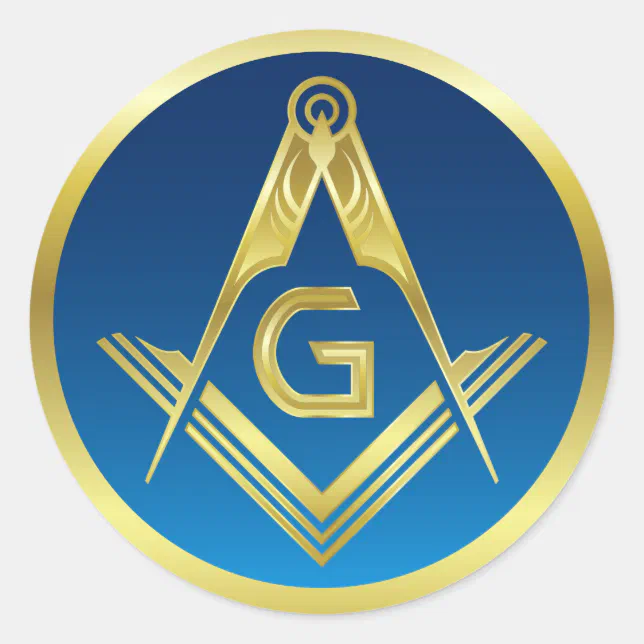 Masonic Stickers | Freemason Square and Compass | Zazzle