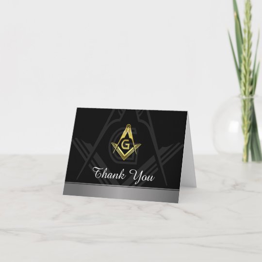Masonic Thank You Cards | Custom Freemason Card | Zazzle.com