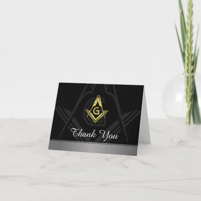 Masonic Thank You Cards | Custom Freemason Card | Zazzle