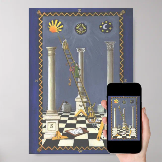 Masonic Tracing Board - Entered Apprentice 3 Poster | Zazzle