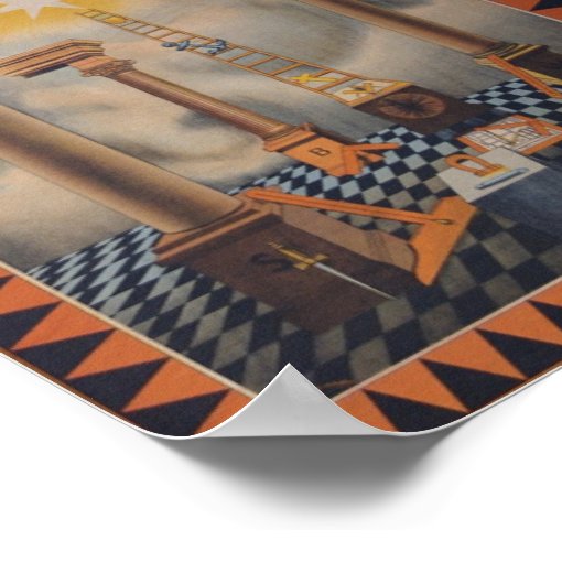 Masonic Tracing Board - Entered Apprentice Poster | Zazzle