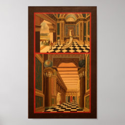 Masonic Tracing Board - Fellow Craft 2 Poster | Zazzle