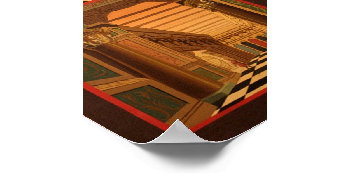 Masonic Tracing Board - Fellow Craft 2 Poster | Zazzle