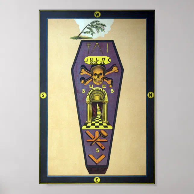 Masonic Tracing Board - Master Mason Poster | Zazzle