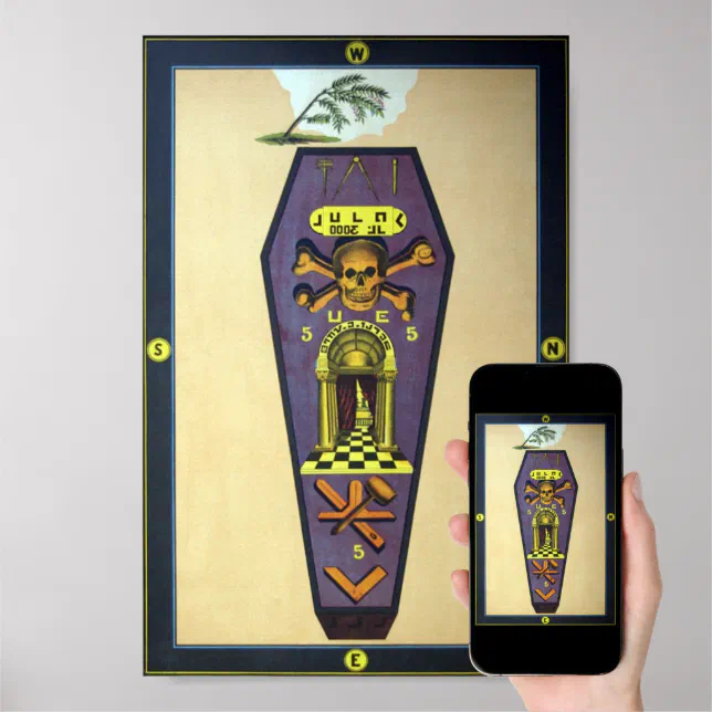 Masonic Tracing Board - Master Mason Poster | Zazzle