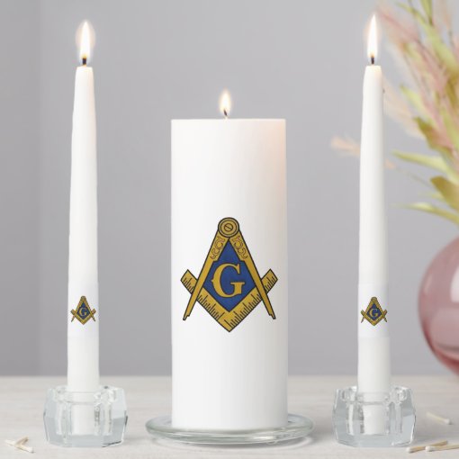 MASONIC UNITY CANDLE SET | Zazzle