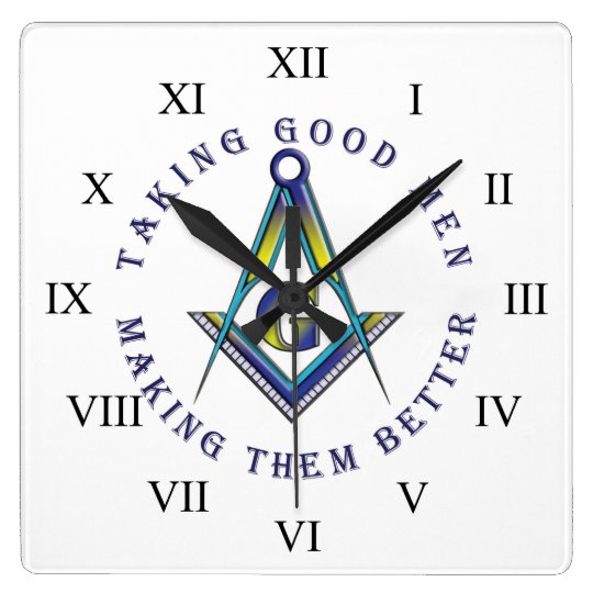 Masonic Wall Clock | Zazzle.com
