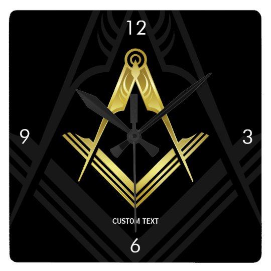 Masonic Wall Clocks | Unique Freemason Gifts | Zazzle.com