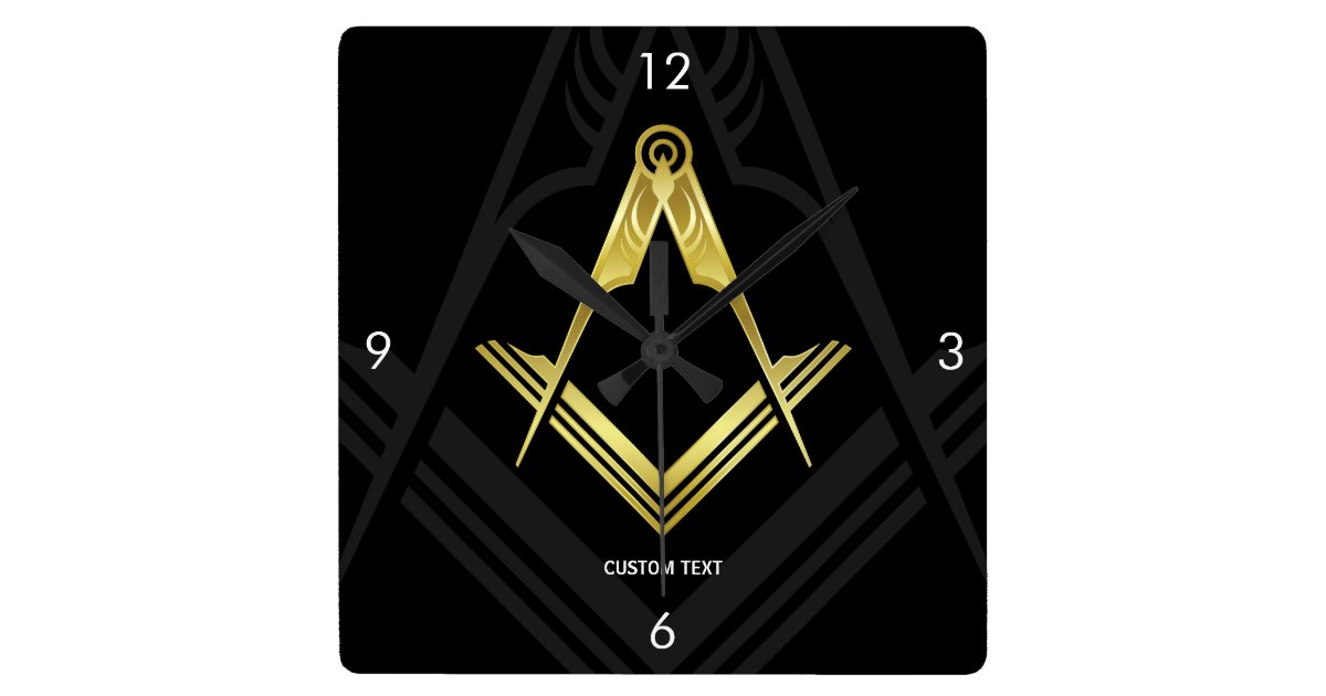 Masonic Wall Clocks | Unique Freemason Gifts | Zazzle.com
