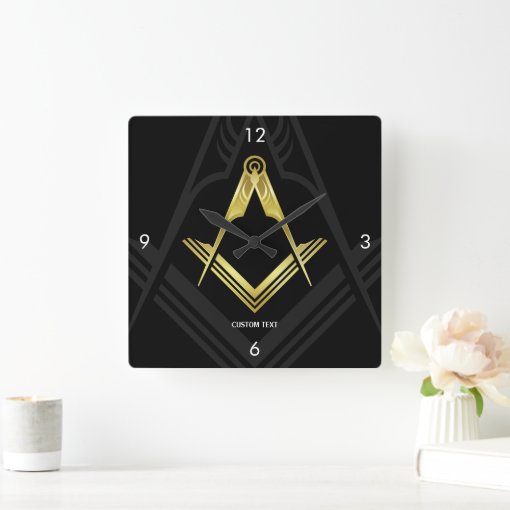 Masonic Wall Clocks | Unique Freemason Gifts | Zazzle
