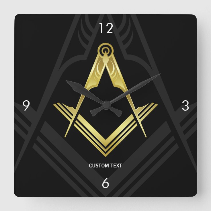 Masonic Wall Clocks | Unique Freemason Gifts | Zazzle