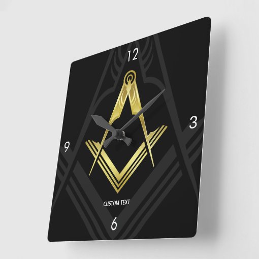 Masonic Wall Clocks | Unique Freemason Gifts | Zazzle