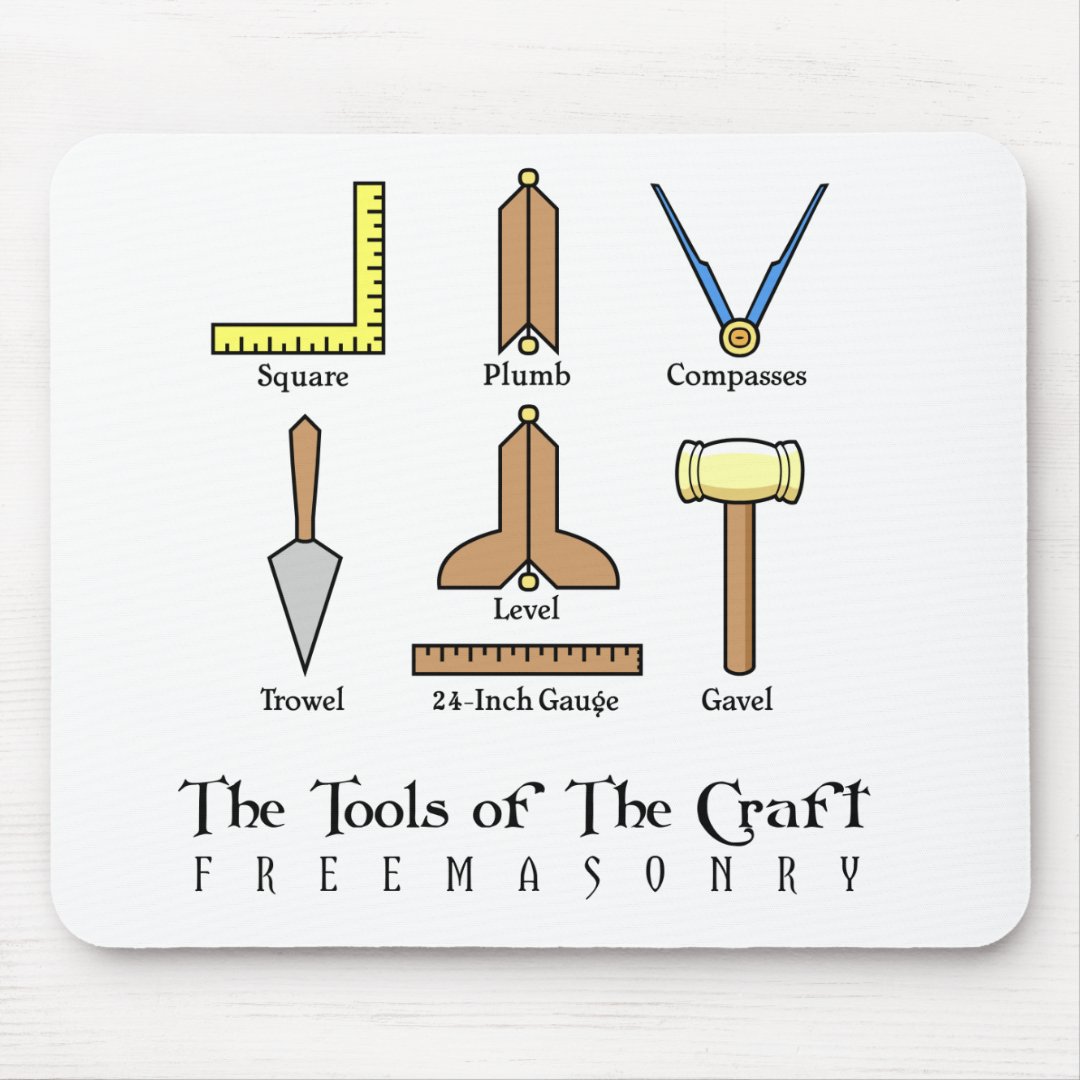 Masonic Working Tools Mouse Pad | Zazzle