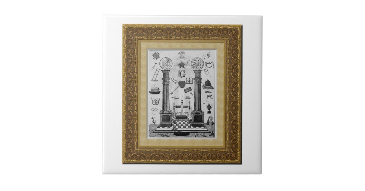 masonicpillars ceramic tile | Zazzle