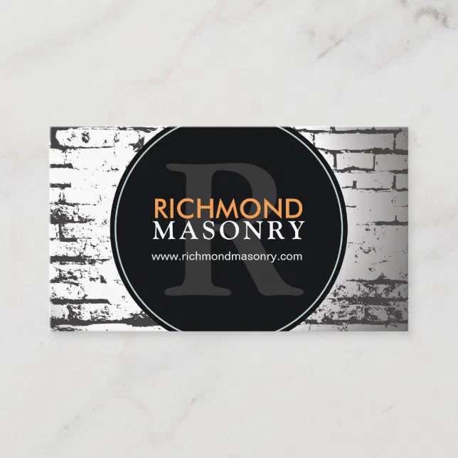 MASONRY BUSINESS CARD | Zazzle