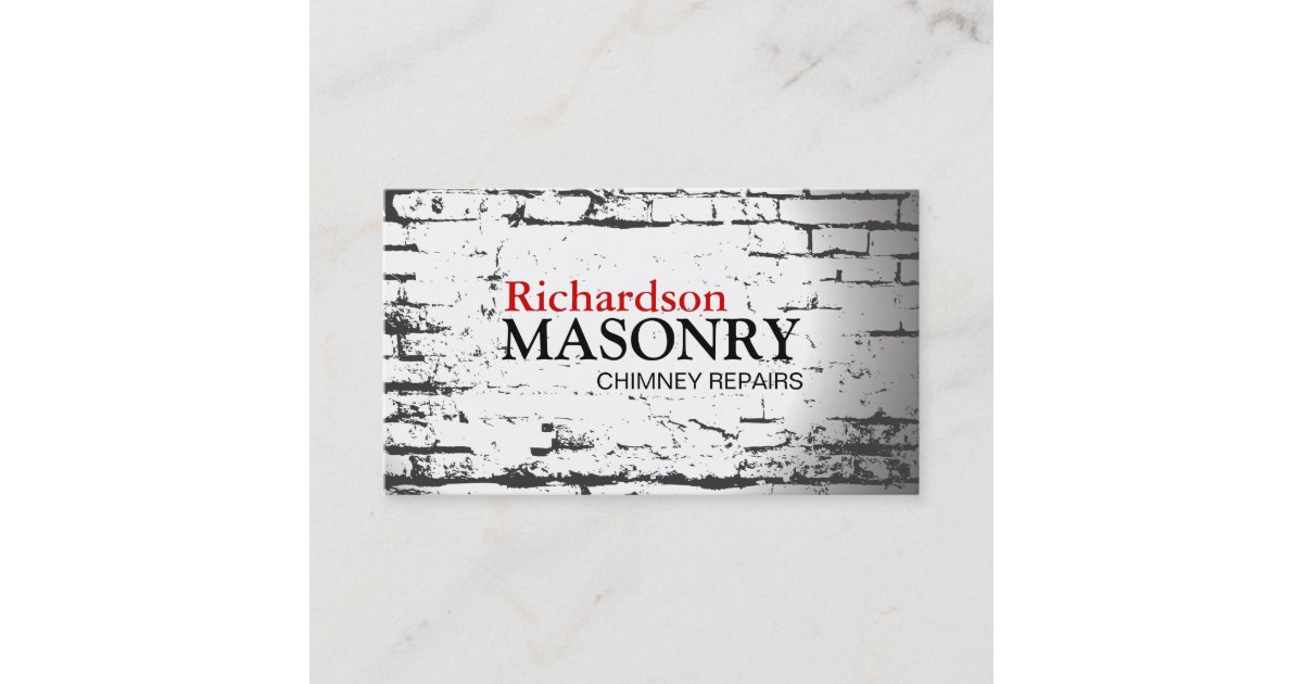 MASONRY BUSINESS CARD | Zazzle