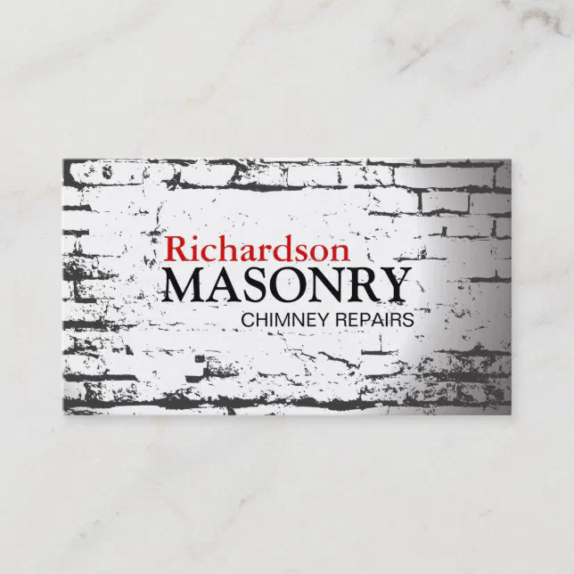 MASONRY BUSINESS CARD | Zazzle