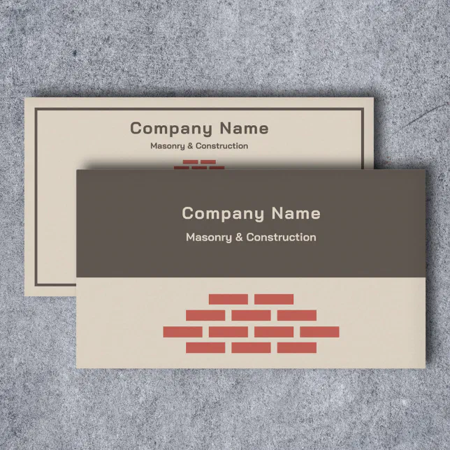 Masonry Business Card | Zazzle