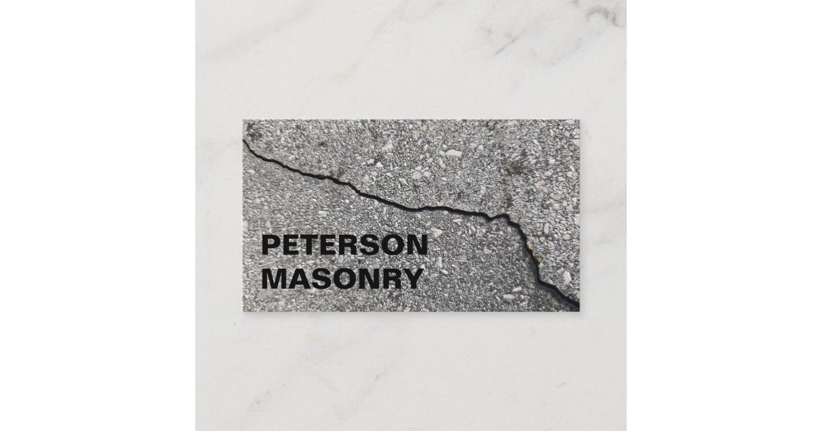 Masonry Construction - Masonry Business Card | Zazzle