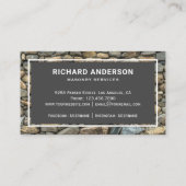 Masonry Construction Stone Wall Stoneworks Business Card | Zazzle