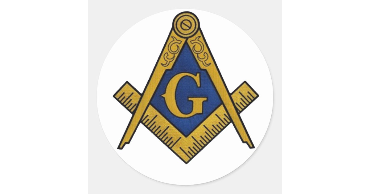 MASONS CLASSIC ROUND STICKERS | Zazzle