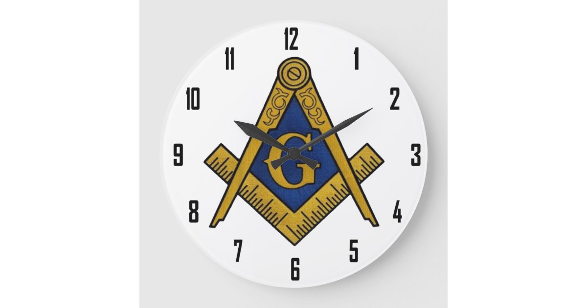 MASONS CLOCK | Zazzle