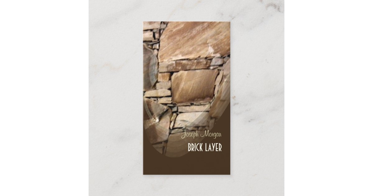 Masons, stone workers business cards | Zazzle