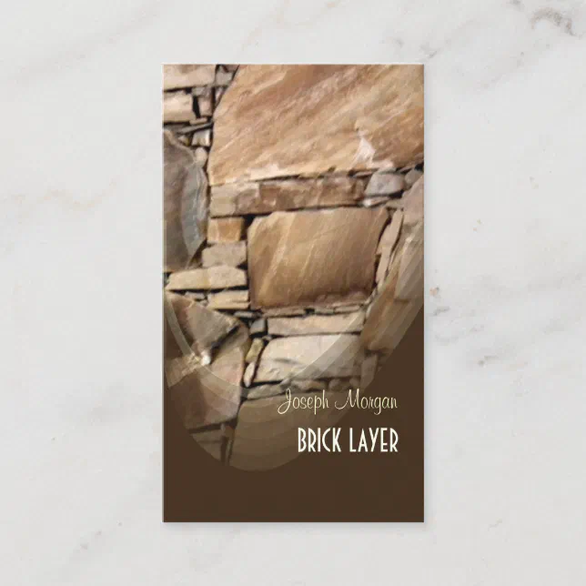 Masons, stone workers business cards | Zazzle