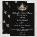 Masquerade Ball Dinner Menu | Zazzle