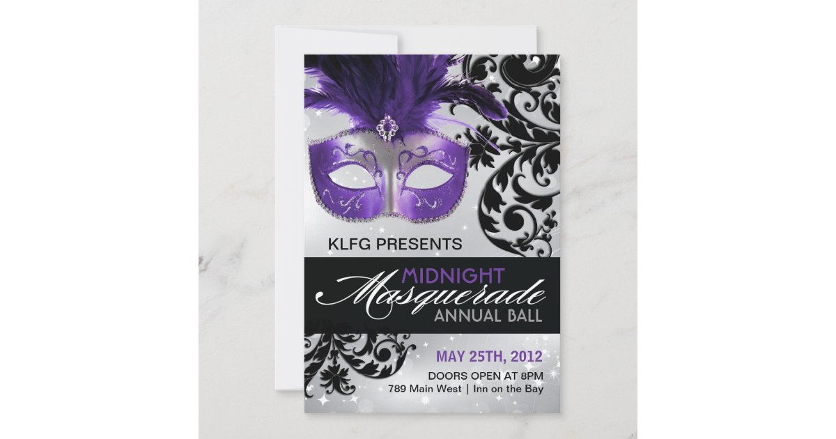 Masquerade Ball Invitation | Zazzle