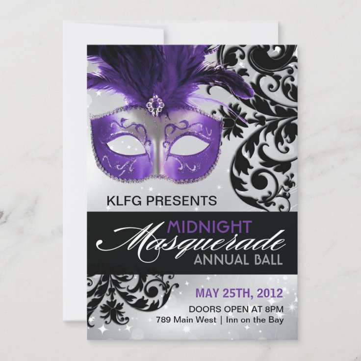 Masquerade Ball Invitation | Zazzle