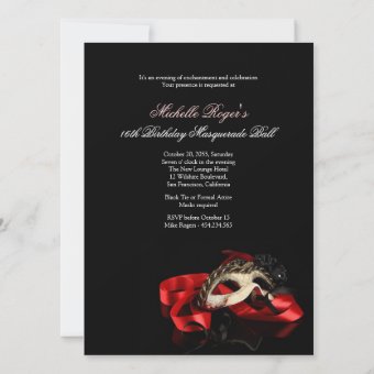 Masquerade Ball Invitation | Zazzle