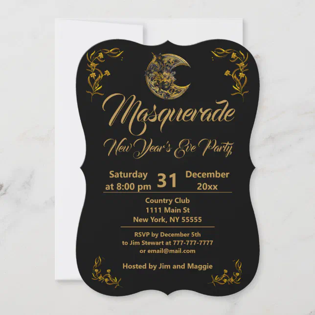 Masquerade Ball Party Invitation | Zazzle