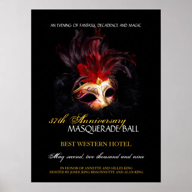 Masquerade Ball - Poster | Zazzle